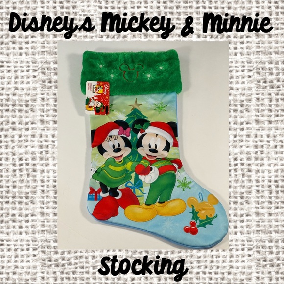 Disney | Holiday | Disneys Mickey And Minnie Mouse Stocking | Poshmark